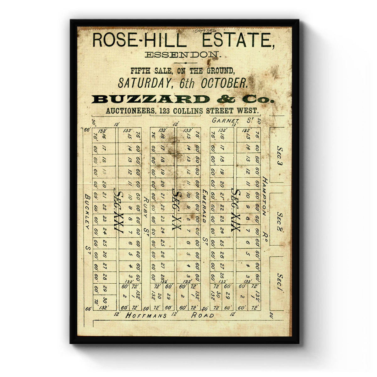 Essendon, Victoria Australia Vintage Map #8 (1888) – Vintage Maps
