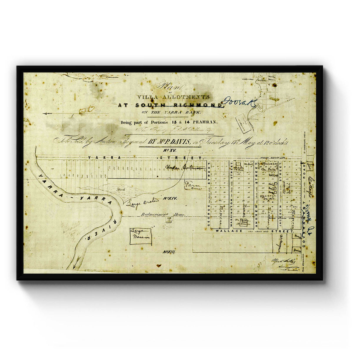 Toorak, Victoria Australia Vintage Map #15 (185-?) – Vintage Maps