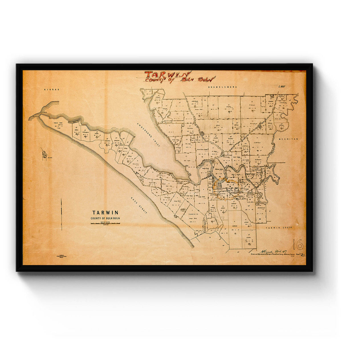 Tarwin, Victoria Australia Vintage Map #4 (1929) – Vintage Maps