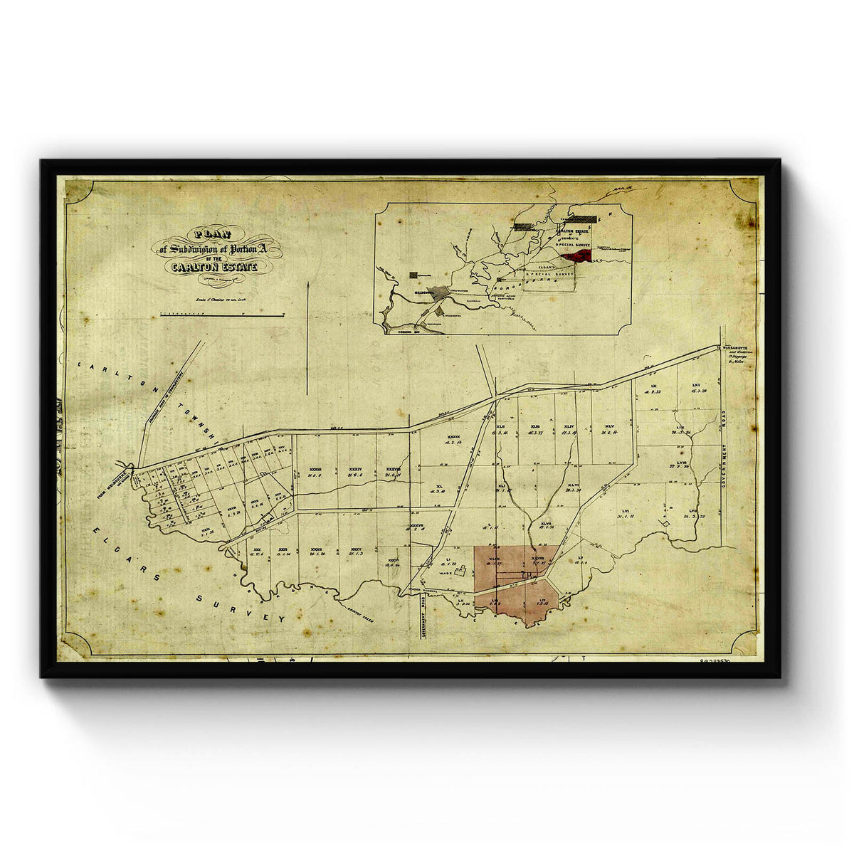 Doncaster, Victoria Australia Vintage Map #6 (185-) – Vintage Maps
