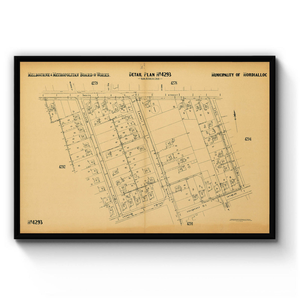 Mordialloc, Victoria Australia Vintage Map #81 (1940) – Vintage Maps