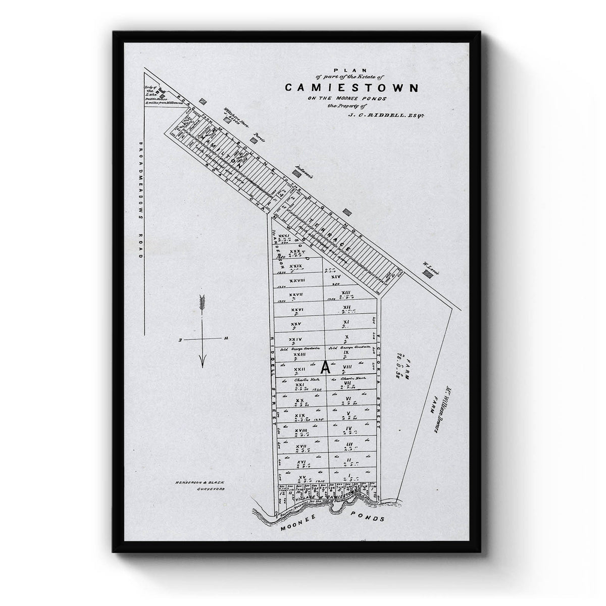 Moonee Ponds, Victoria Australia Vintage Map #13 (18--?) – Vintage Maps