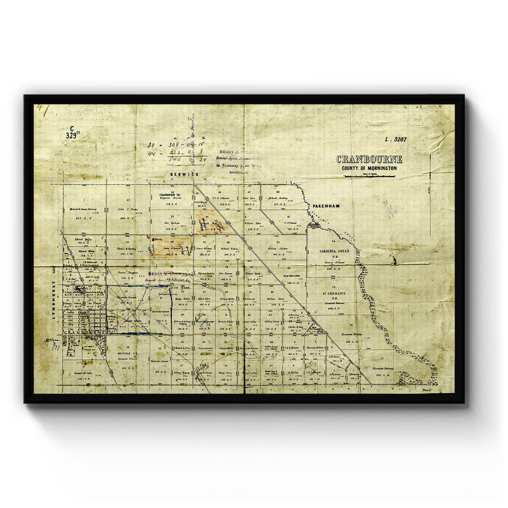 Cranbourne, Victoria Vintage Maps