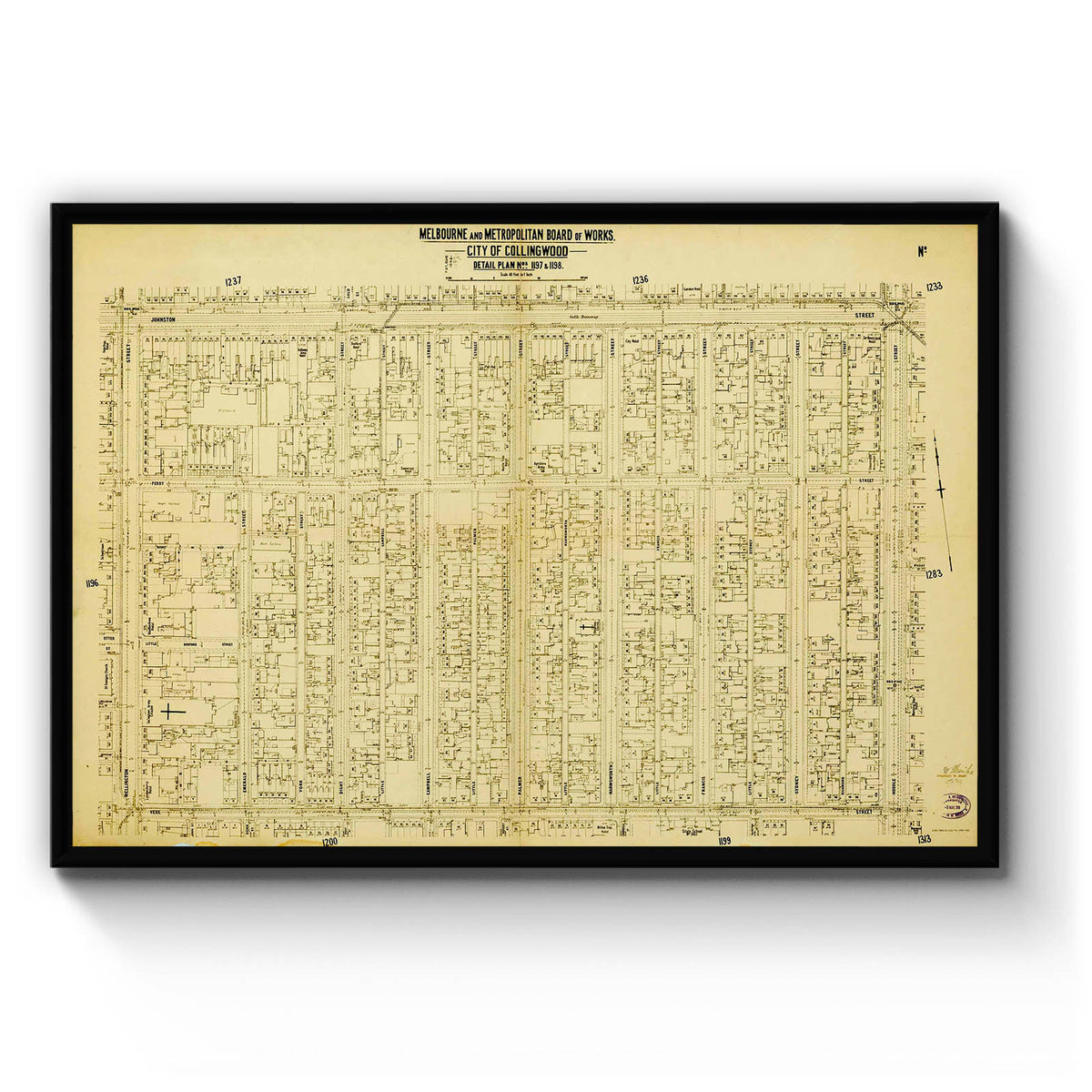 Collingwood, Victoria Australia Vintage Map #10 (1899) – Vintage Maps