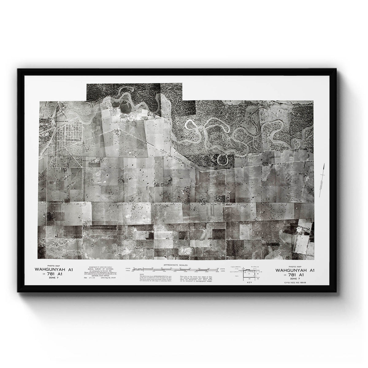 Yarrawonga, Victoria Australia Vintage Map #4 (1950) – Vintage Maps