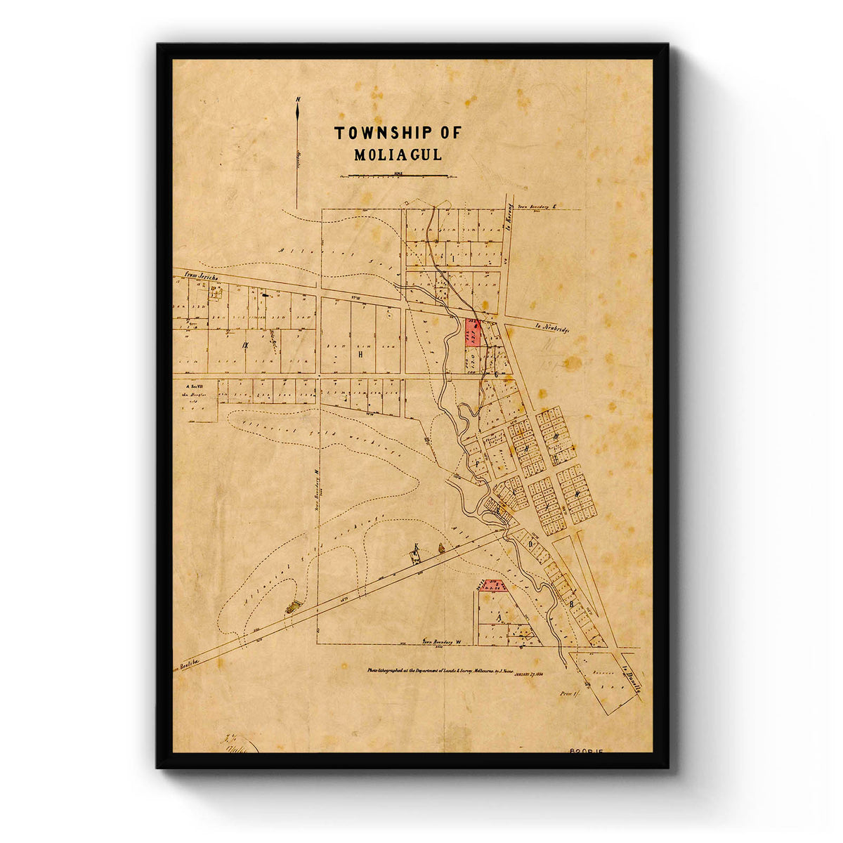 Moliagul, Victoria Australia Vintage Map #4 (1864) – Vintage Maps