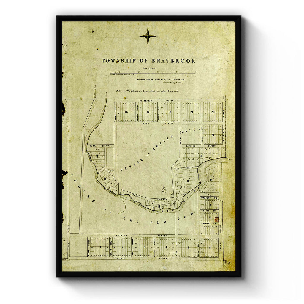 Braybrook, Victoria Vintage Maps