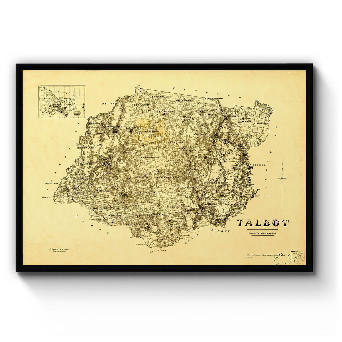 Talbot, Victoria Australia Vintage Map #3 (1954) – Vintage Maps