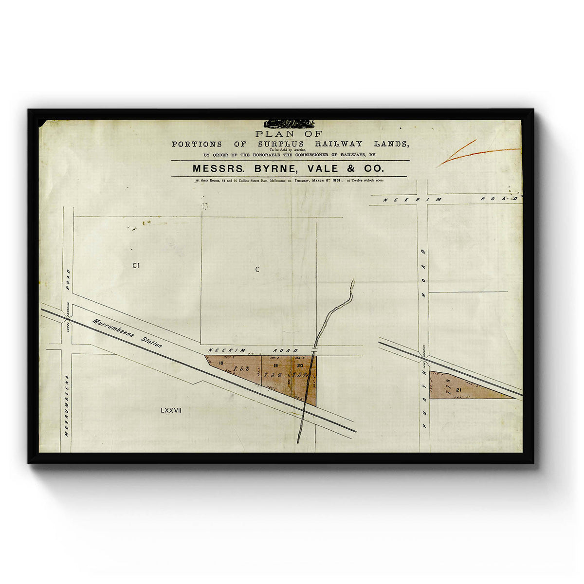 Murrumbeena, Victoria Australia Vintage Map #5 (1881) – Vintage Maps