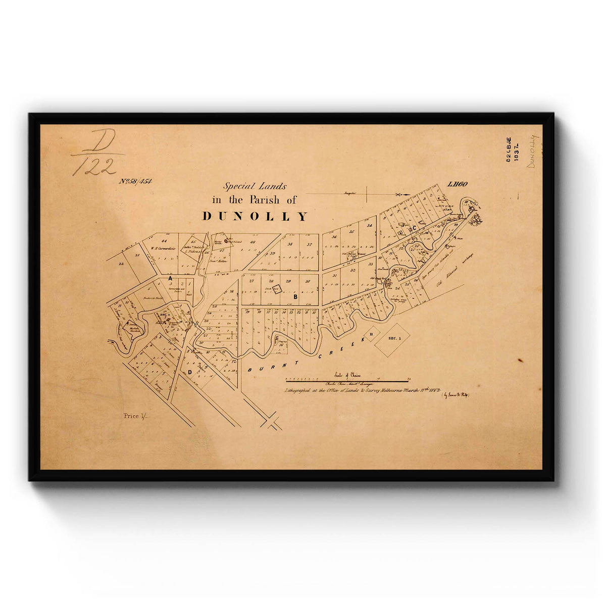 Dunolly, Victoria Australia Vintage Map #8 (1862) – Vintage Maps