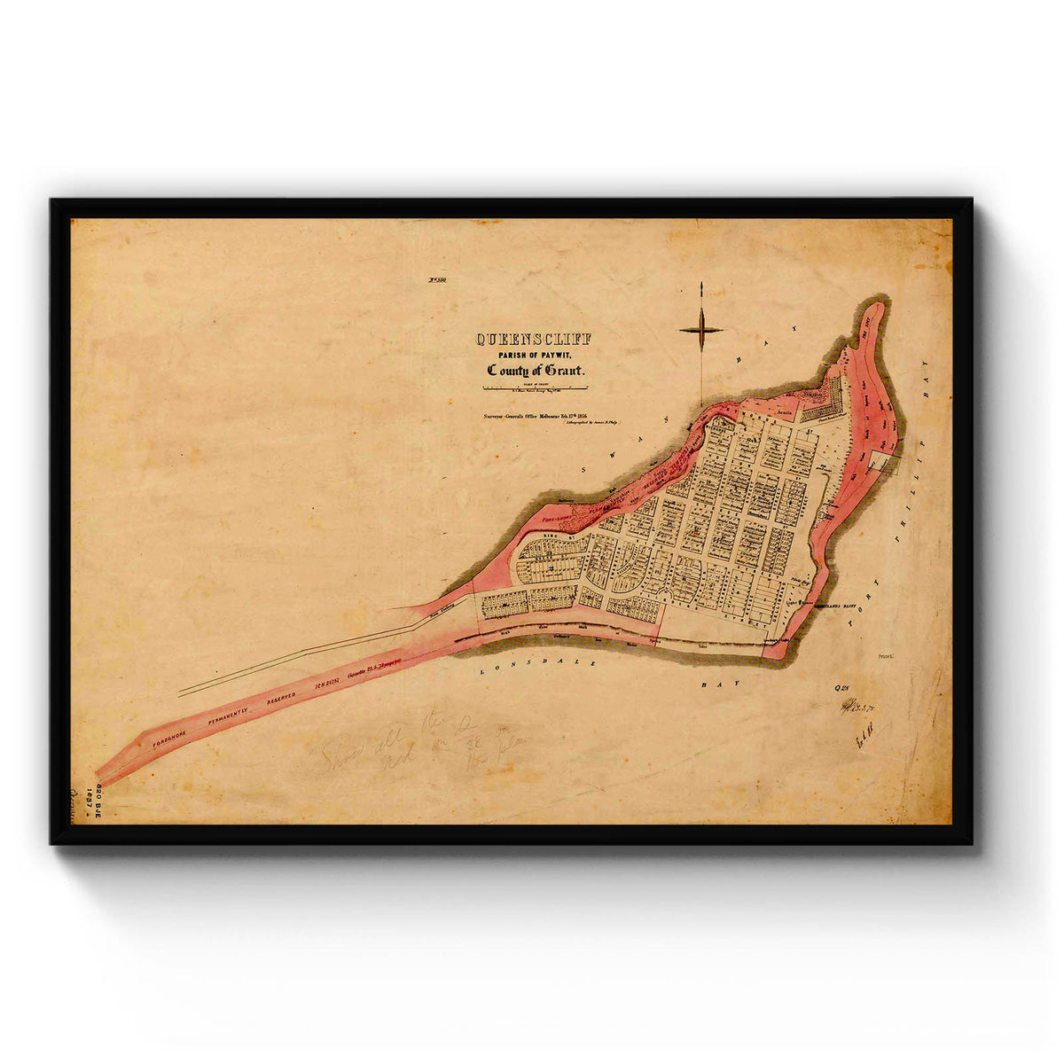 Queenscliff, Victoria Australia Vintage Map #7 (1856) – Vintage Maps
