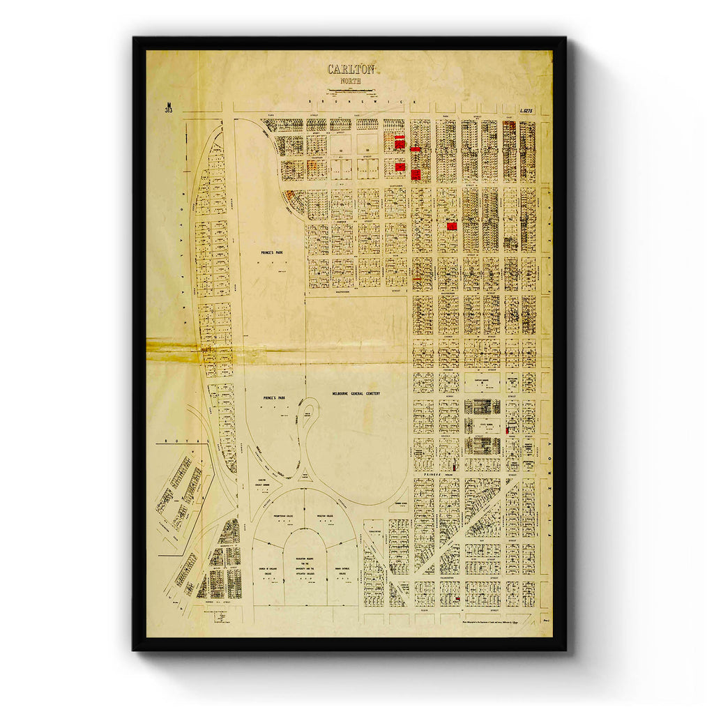 Vintage Maps of Carlton, Victoria