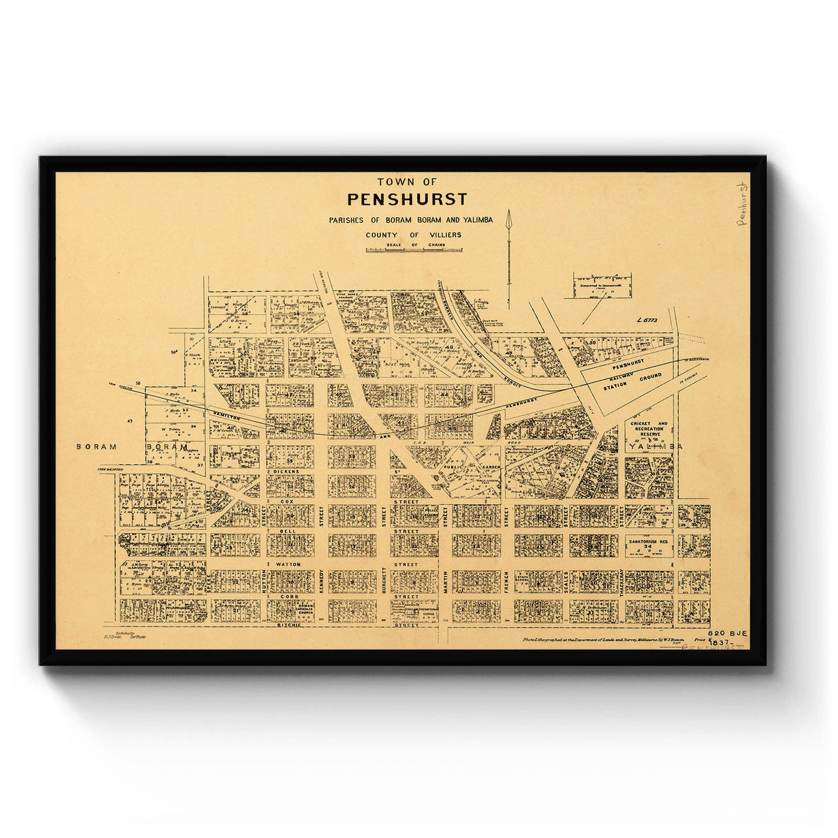 Penshurst, Victoria Australia Vintage Map #9 (1927) – Vintage Maps