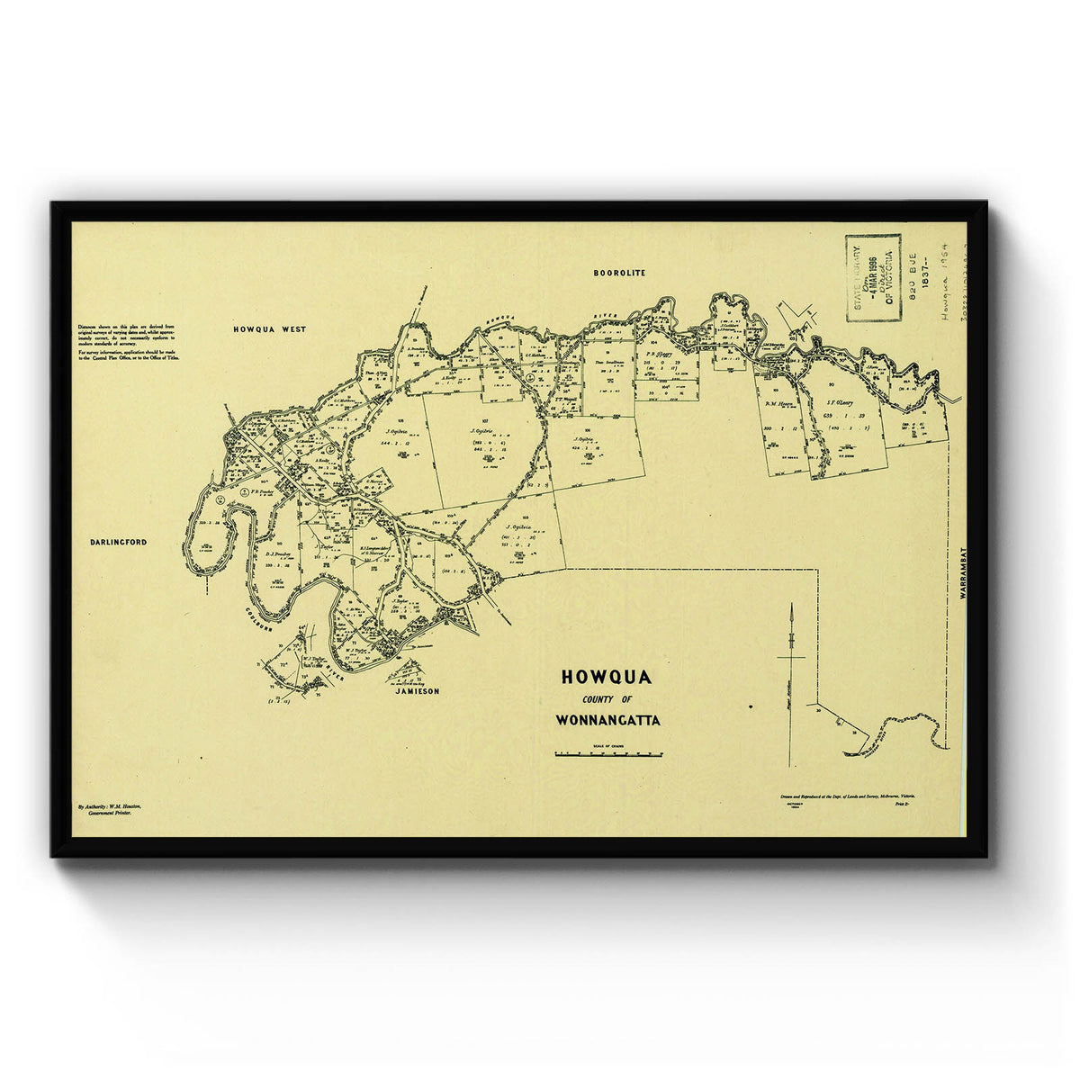 Howqua, Victoria Australia Vintage Map #2 (1954) – Vintage Maps