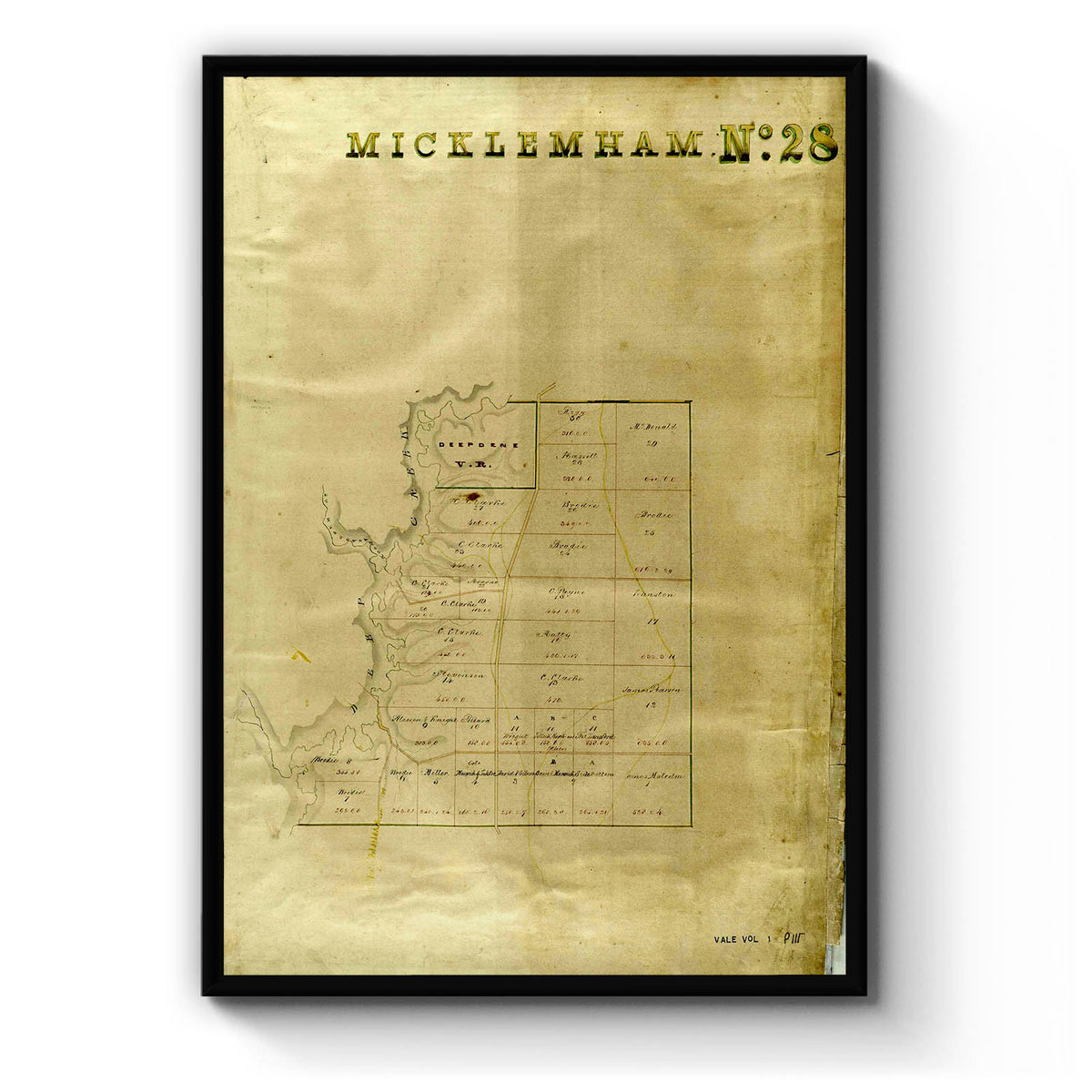 Mickleham, Victoria Australia Vintage Map #3 (185-?) – Vintage Maps