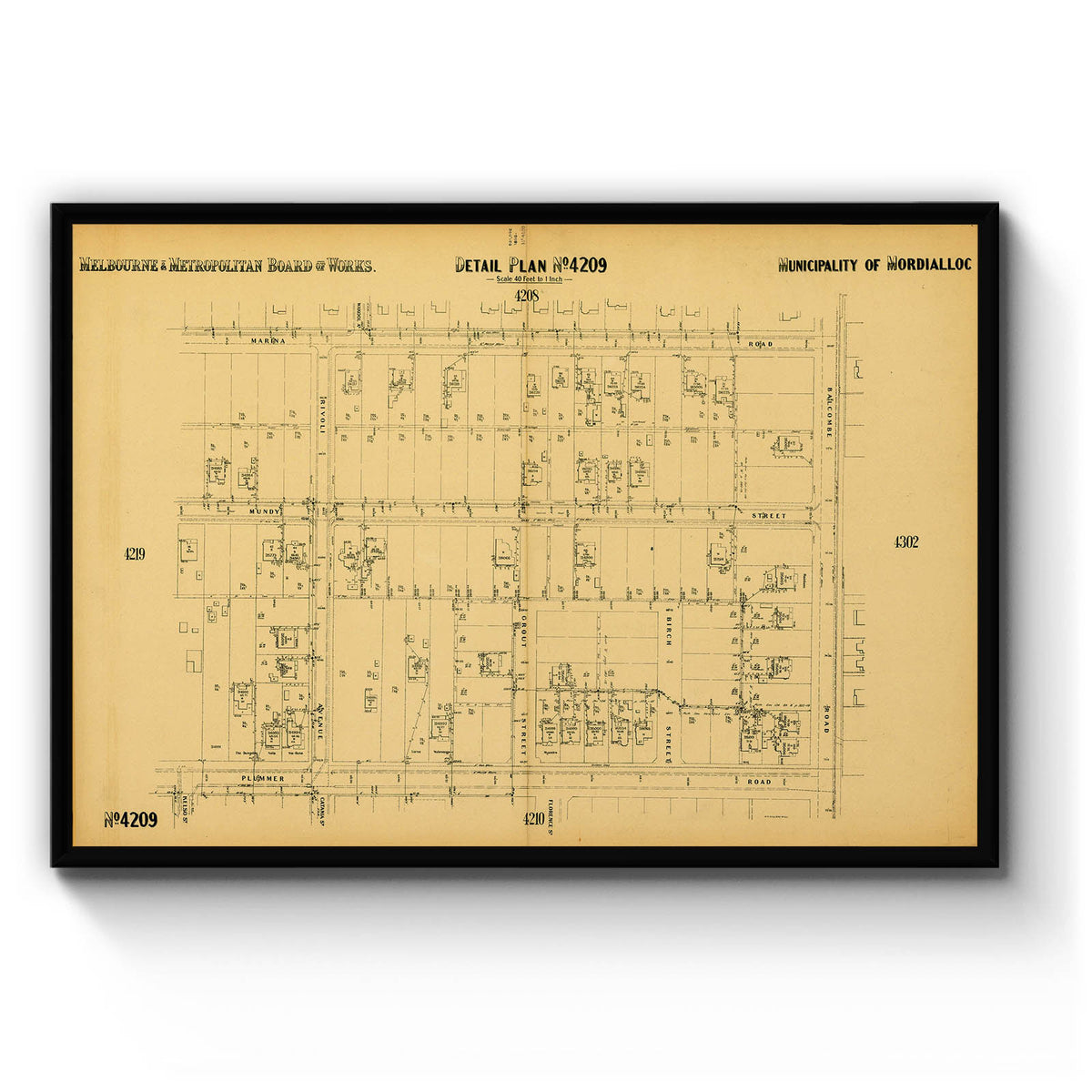 Mordialloc, Victoria Australia Vintage Map #89 (1940) – Vintage Maps