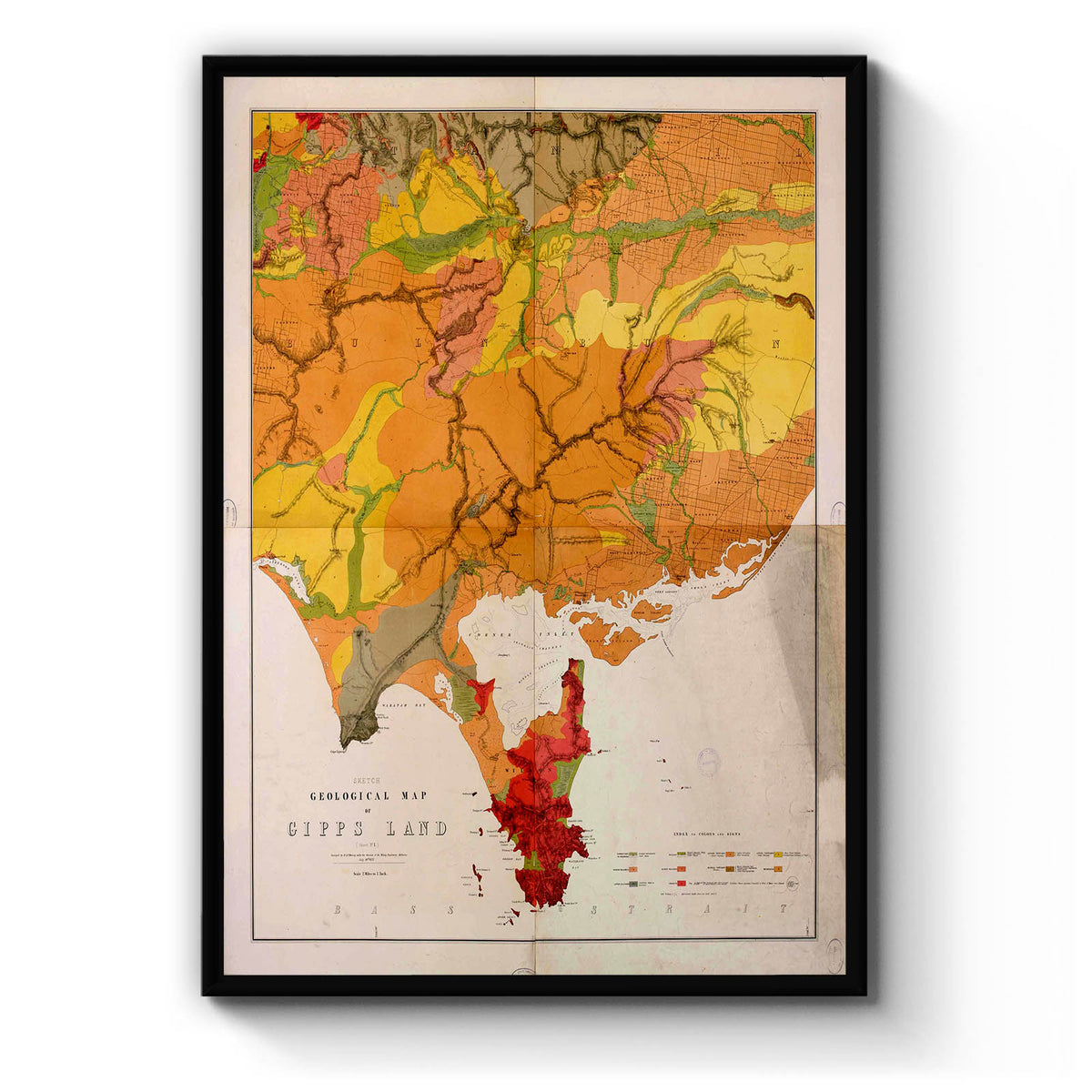 Wilsons Promontory, Victoria Australia Vintage Map #1 (1875) – Vintage Maps