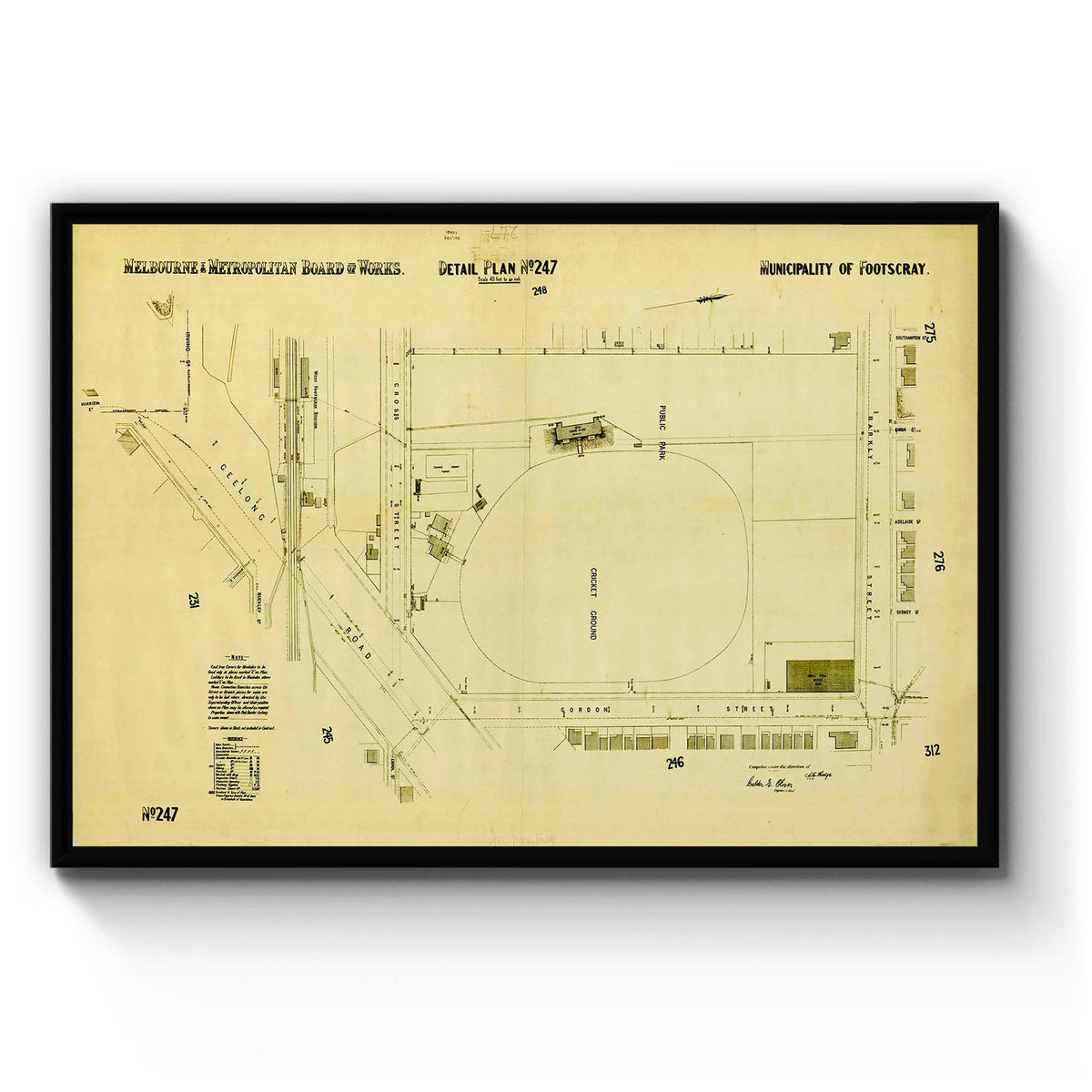 Footscray, Victoria Australia Vintage Map #2 (1915) – Vintage Maps