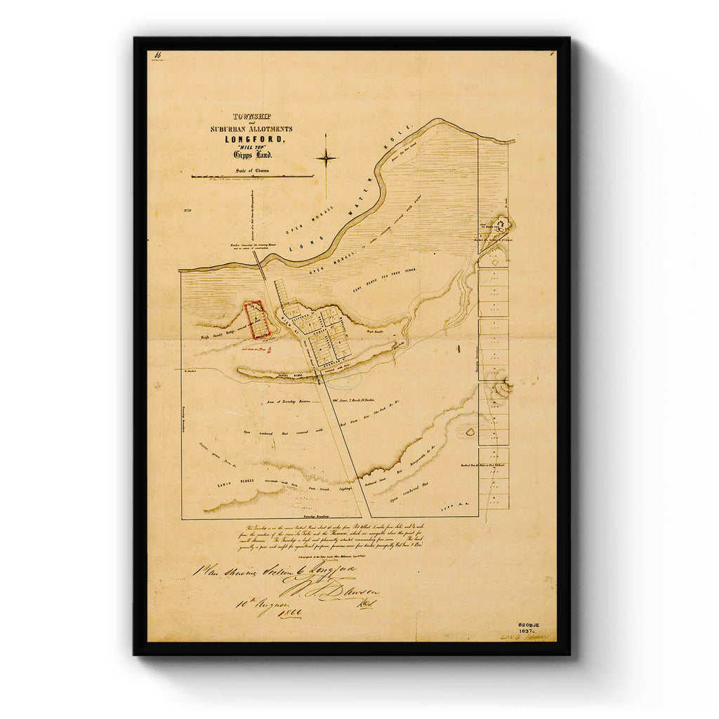 Longford, Victoria Vintage Maps