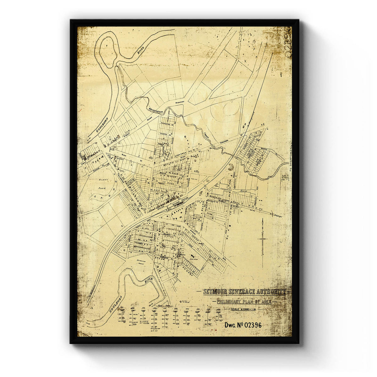 Seymour, Victoria Australia Vintage Map #9 (195-?) – Vintage Maps