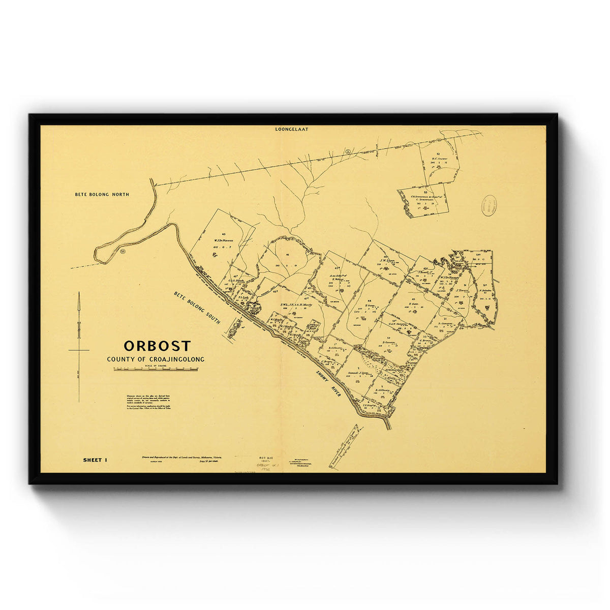 Orbost, Victoria Australia Vintage Map #3 (1952) – Vintage Maps