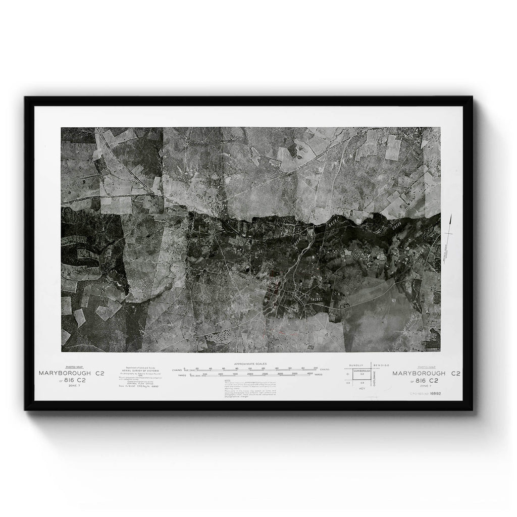 Talbot, Victoria Vintage Maps