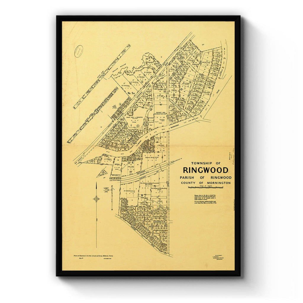 Ringwood, Victoria Vintage Maps