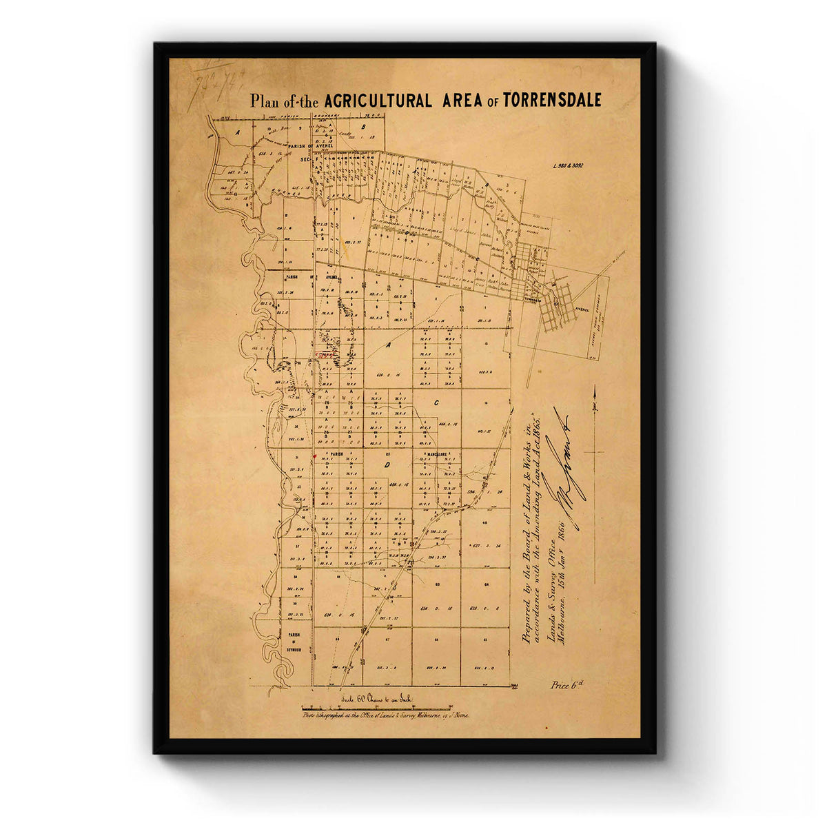 Avenel, Victoria Australia Vintage Map #1 (1866) – Vintage Maps