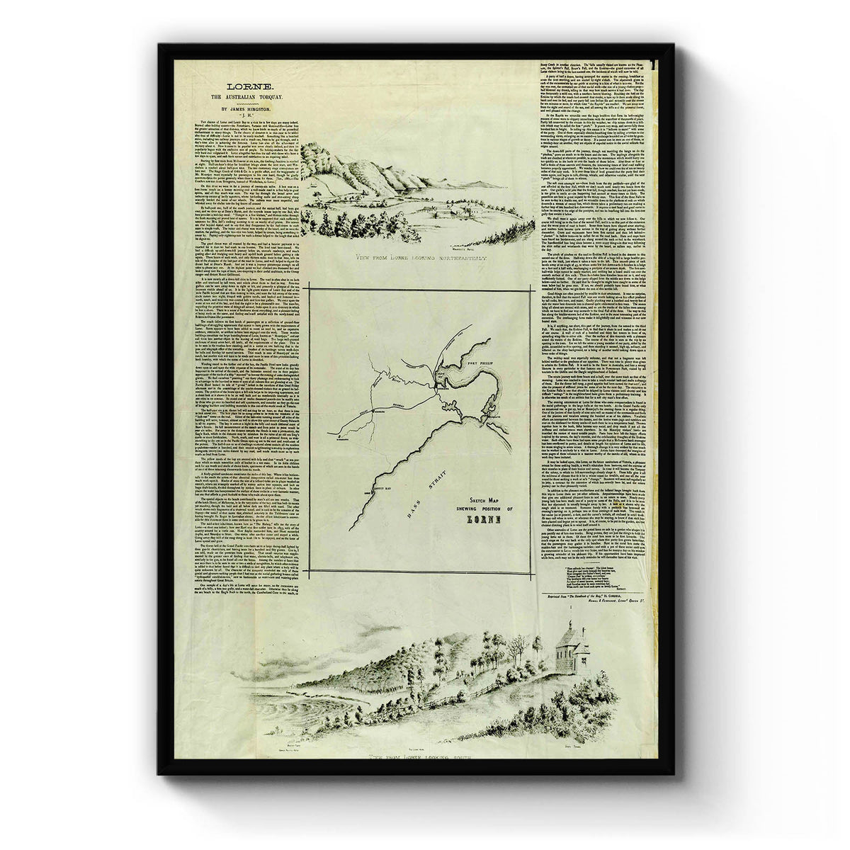 Lorne, Victoria Australia Vintage Map #1b (1881) – Vintage Maps