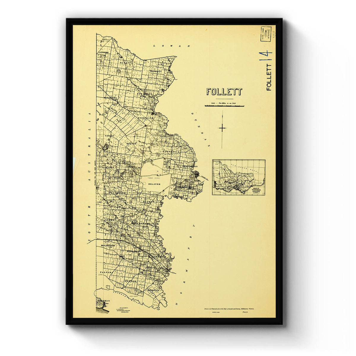 Casterton, Victoria Australia Vintage Map #3 (1952) – Vintage Maps