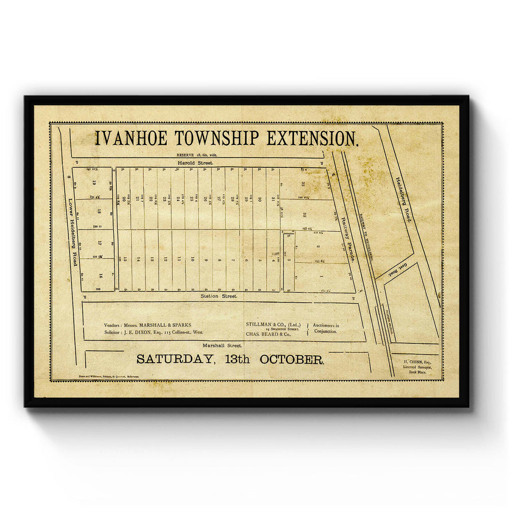 Ivanhoe, Victoria Vintage Maps