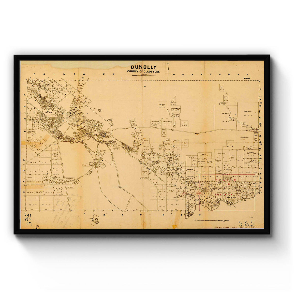 Dunolly, Victoria Australia Vintage Map #1 (1891) – Vintage Maps