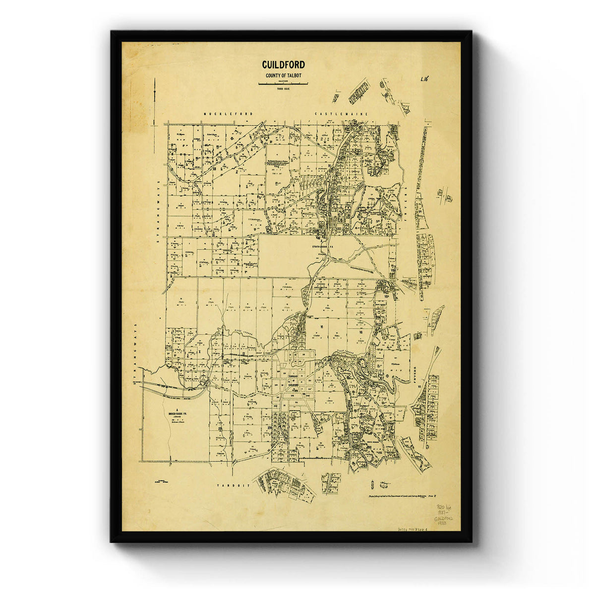 Guildford, Victoria Australia Vintage Map #7 (1933) – Vintage Maps