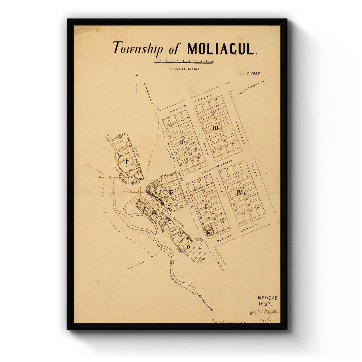 Moliagul, Victoria Australia Vintage Map #6 (185-?) – Vintage Maps