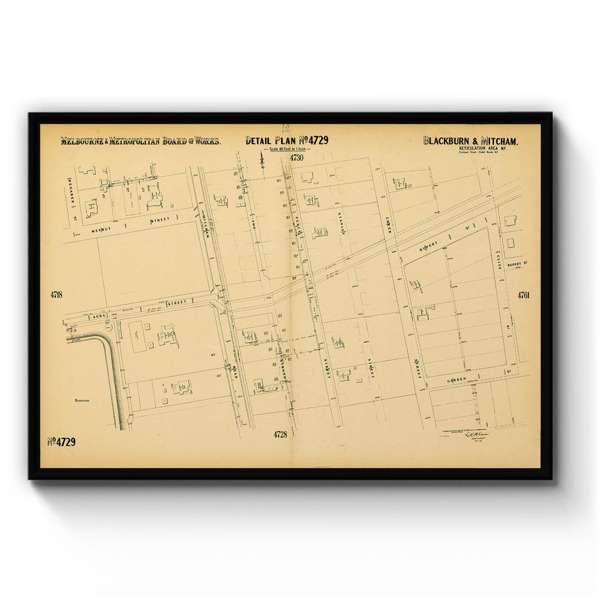 Blackburn, Victoria Australia Vintage Map #18 (1938) – Vintage Maps
