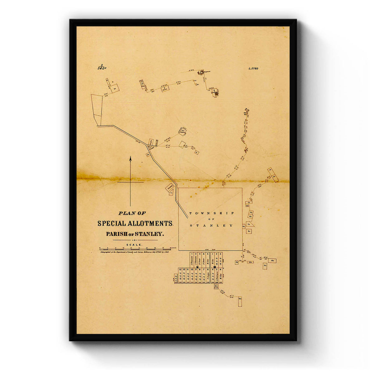 Stanley, Victoria Australia Vintage Map #3 (1867) – Vintage Maps