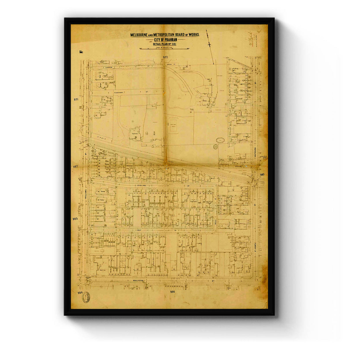 Toorak, Victoria Australia Vintage Map #19 (1898) – Vintage Maps