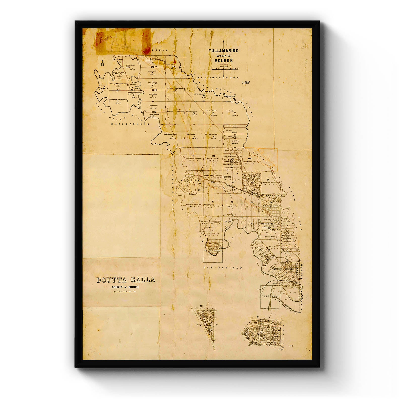 Braybrook, Victoria Australia Vintage Map #5 (1885) – Vintage Maps