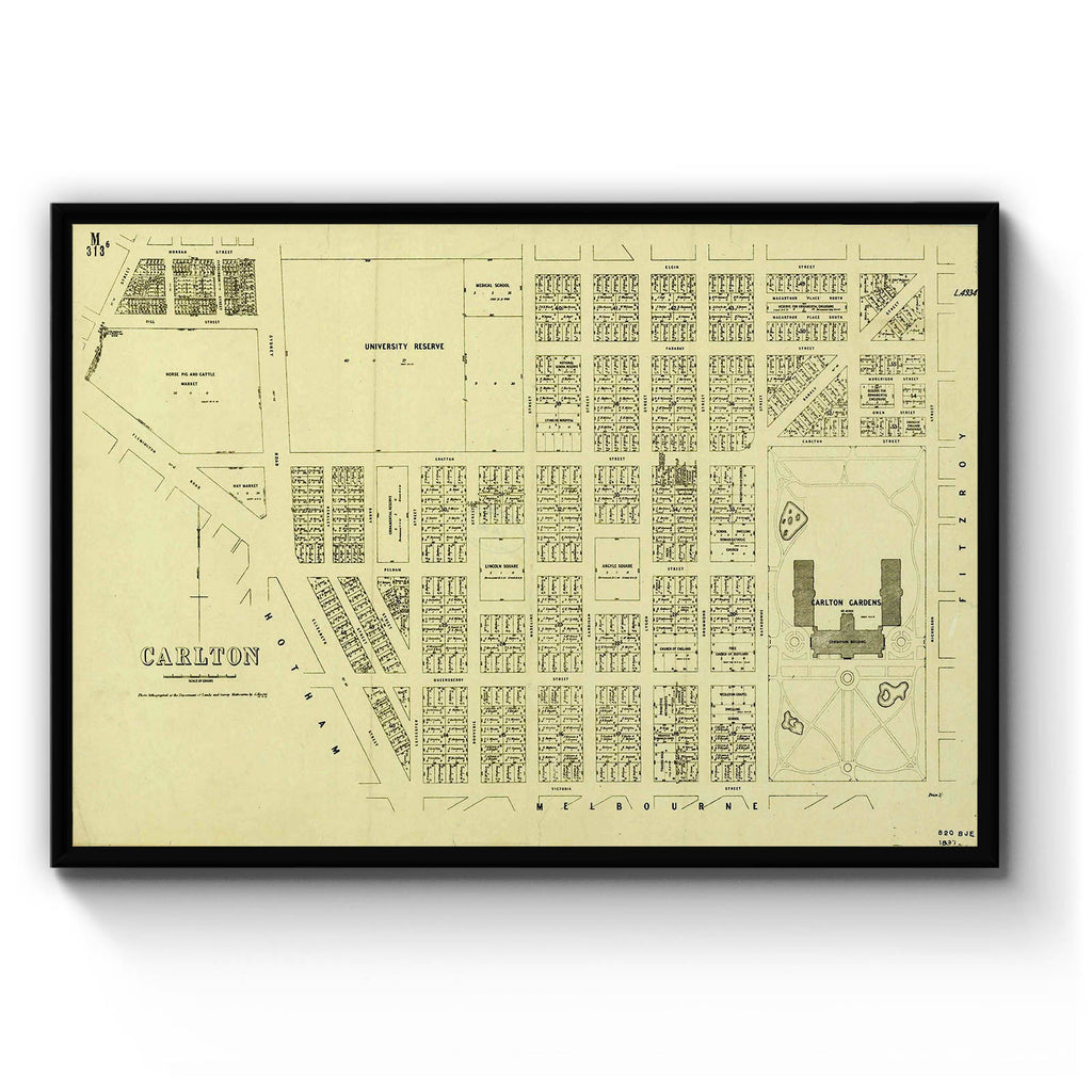 Vintage Maps of Carlton, Victoria