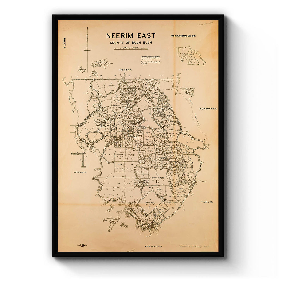Neerim, Victoria Australia Vintage Map #4 (1946) – Vintage Maps