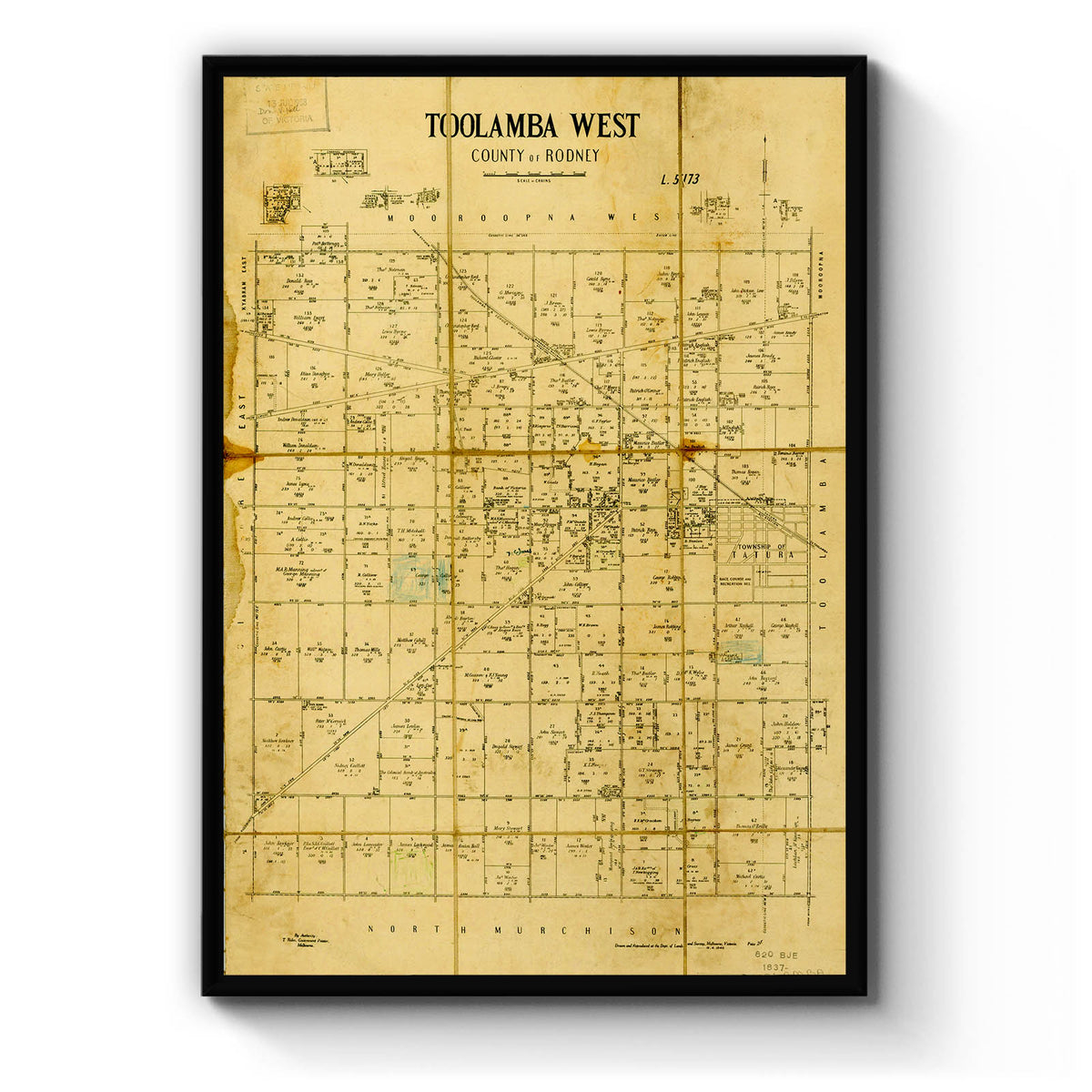 Tatura, Victoria Australia Vintage Map #3 (1940) – Vintage Maps