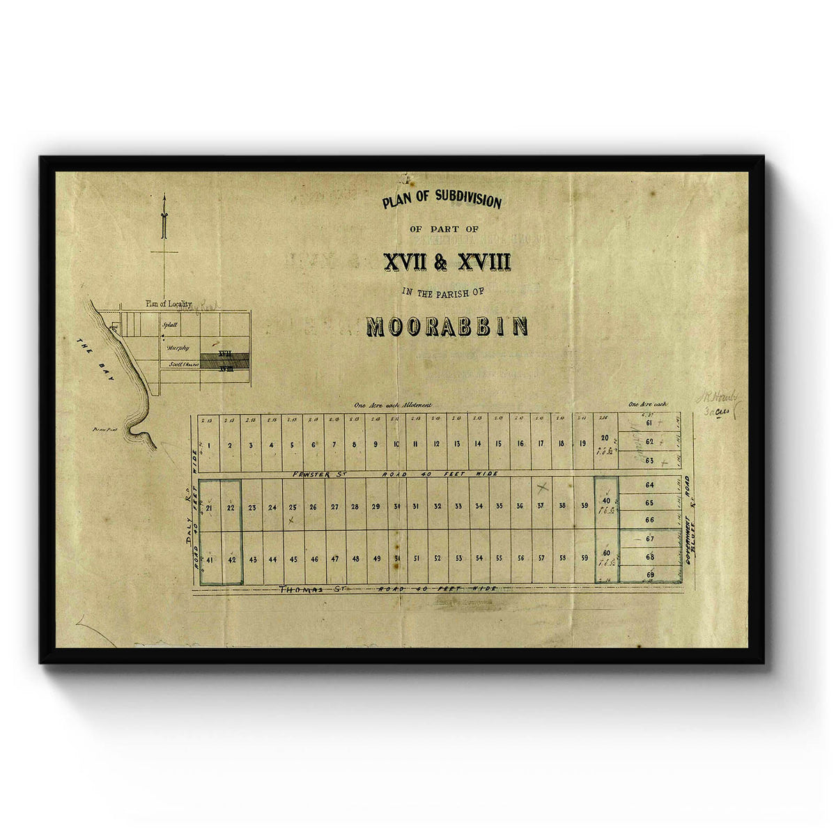 Hampton, Victoria Australia Vintage Map #5 (185-?) – Vintage Maps