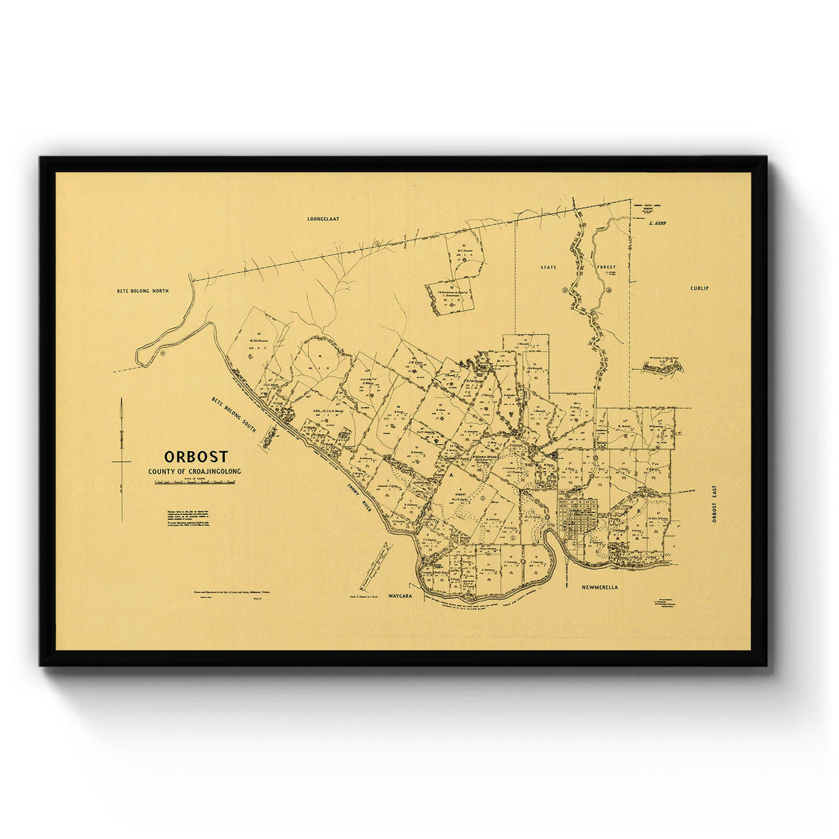 Orbost, Victoria Australia Vintage Map #1 (1952) – Vintage Maps