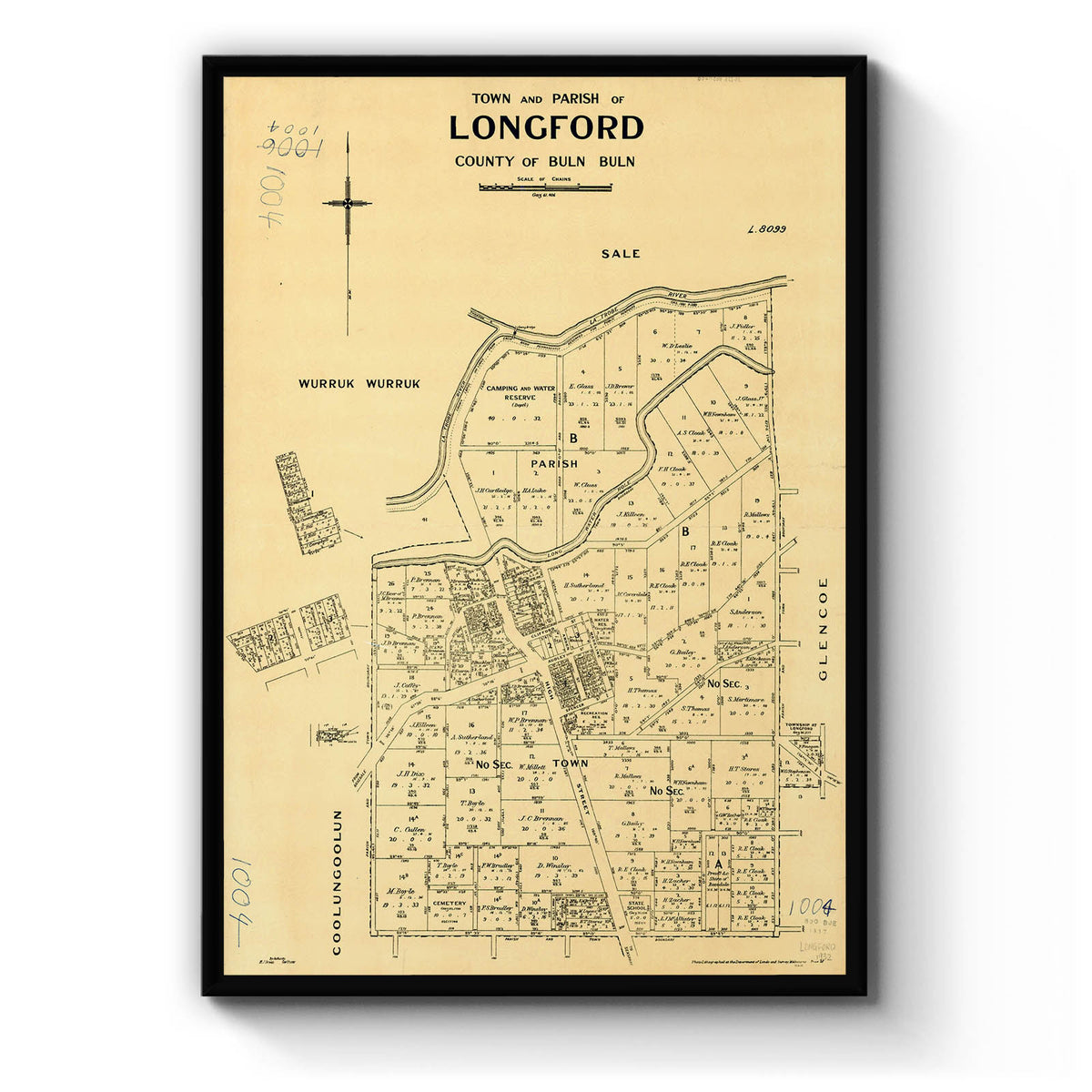 Longford, Victoria Australia Vintage Map #4 (1932) – Vintage Maps