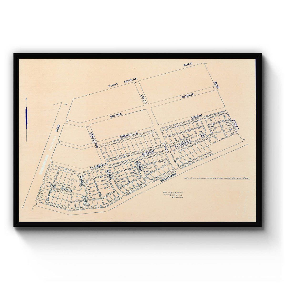 Rosebud, Victoria Australia Vintage Map #2 (195-?) – Vintage Maps