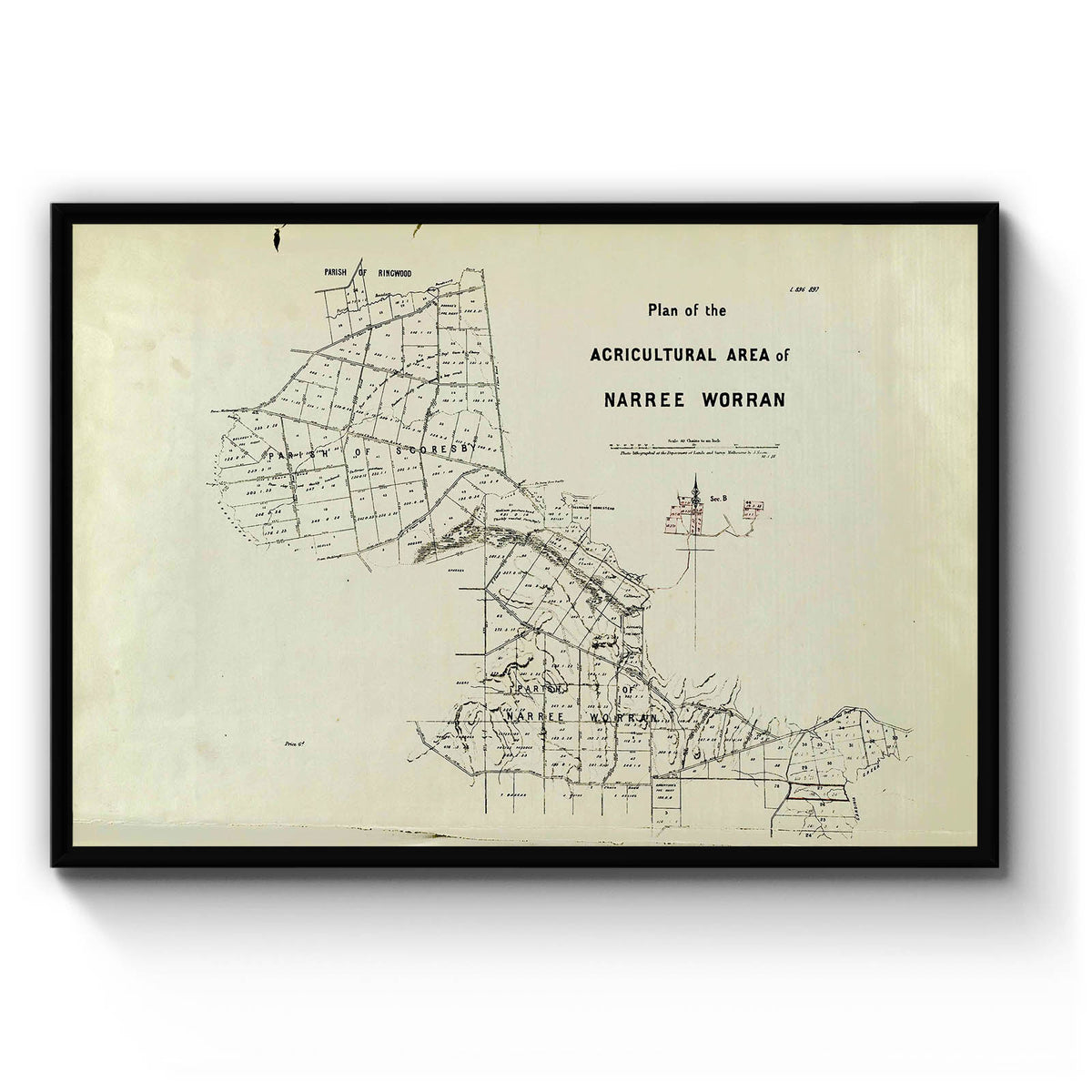 Narre Warren, Victoria Australia Vintage Map #2 (18--?) – Vintage Maps