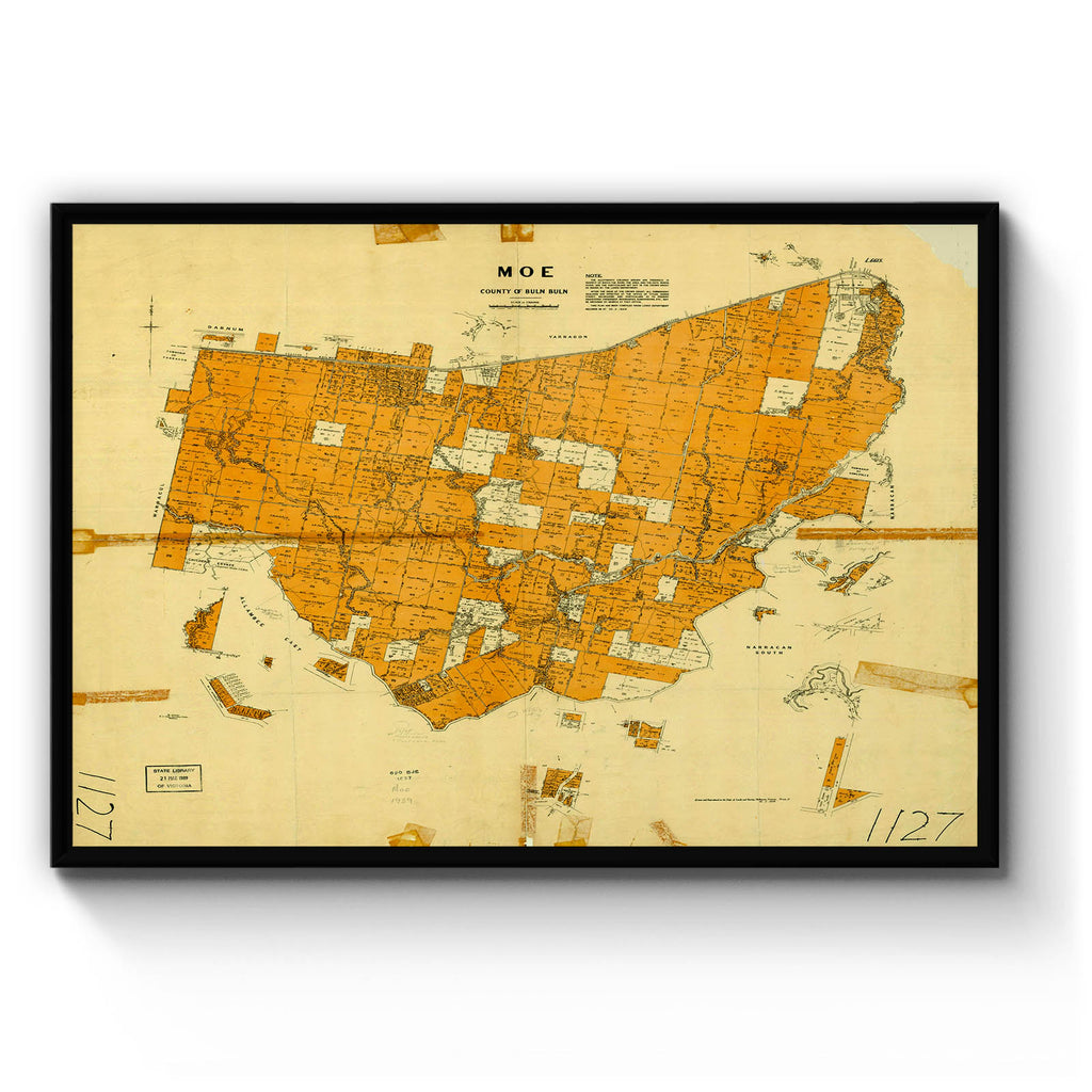 Moe, Victoria Vintage Maps