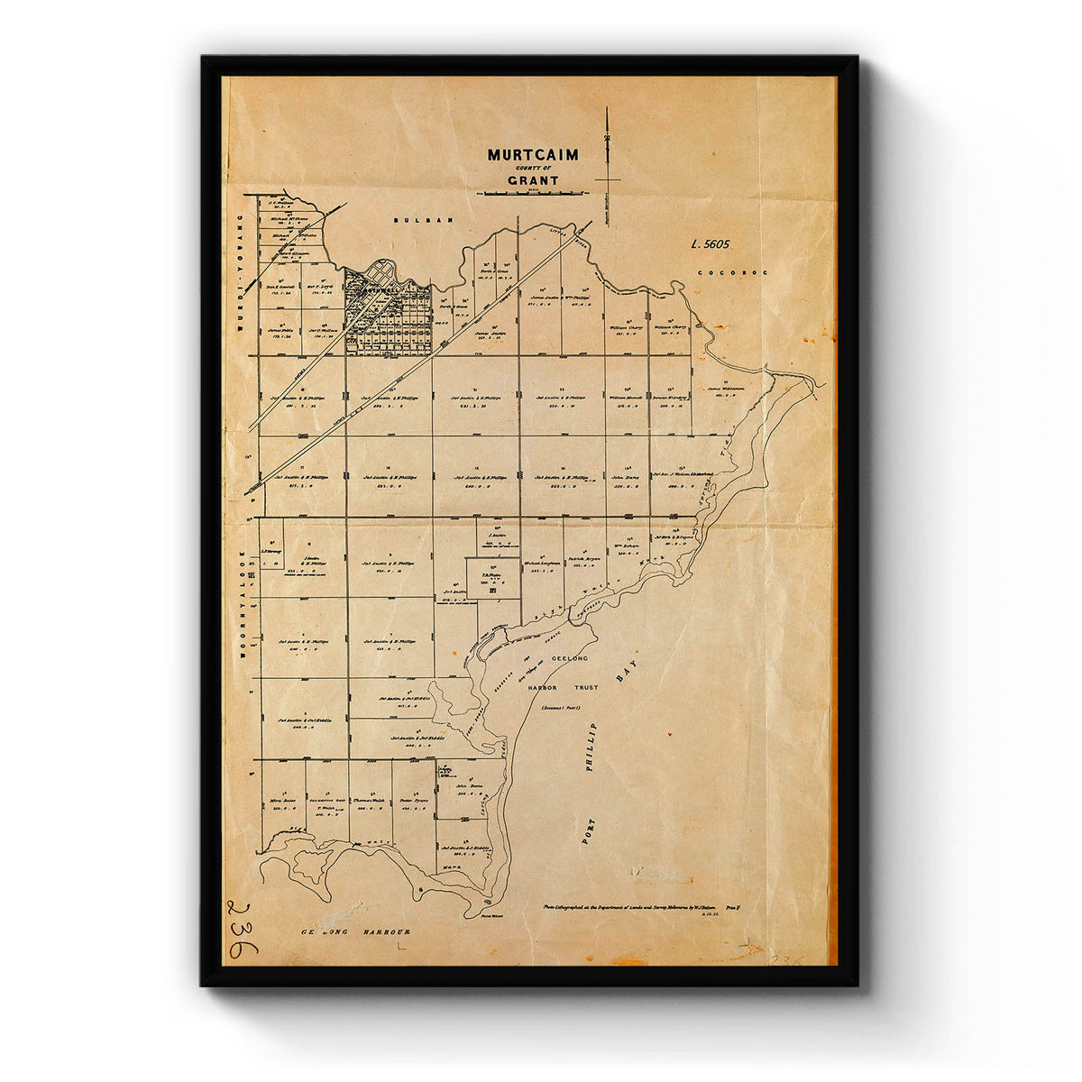 Little River, Victoria Australia Vintage Map #5 (1927) – Vintage Maps