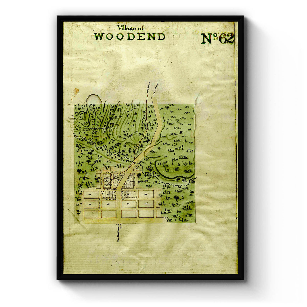 Woodend, Victoria Australia Vintage Map #7 (185-?) – Vintage Maps