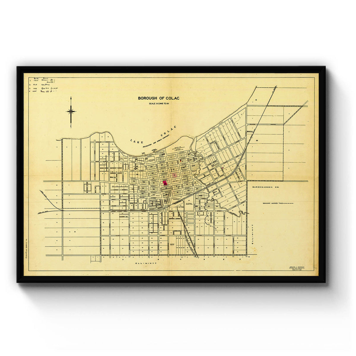Colac, Victoria Australia Vintage Map #6 (1941) – Vintage Maps